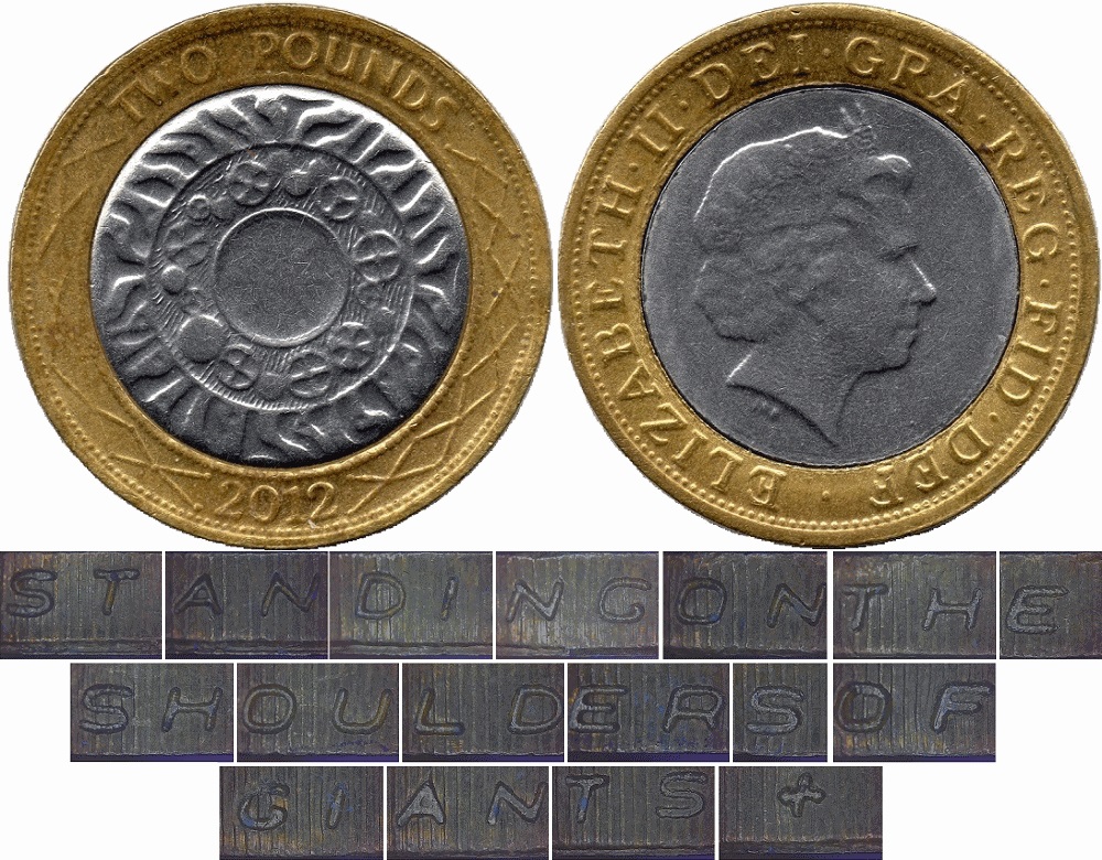 Identify Fake £2 Technology Coin @ The Fake Pound Coin Database