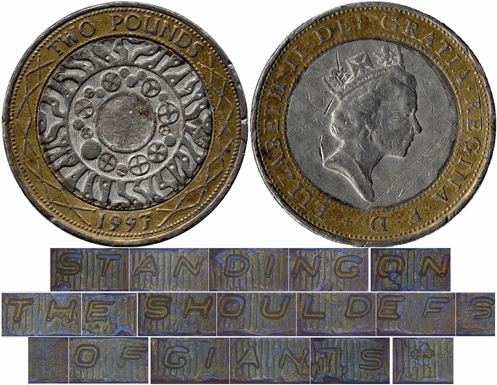 Identify Fake £2 Technology Coin @ The Fake Pound Coin Database